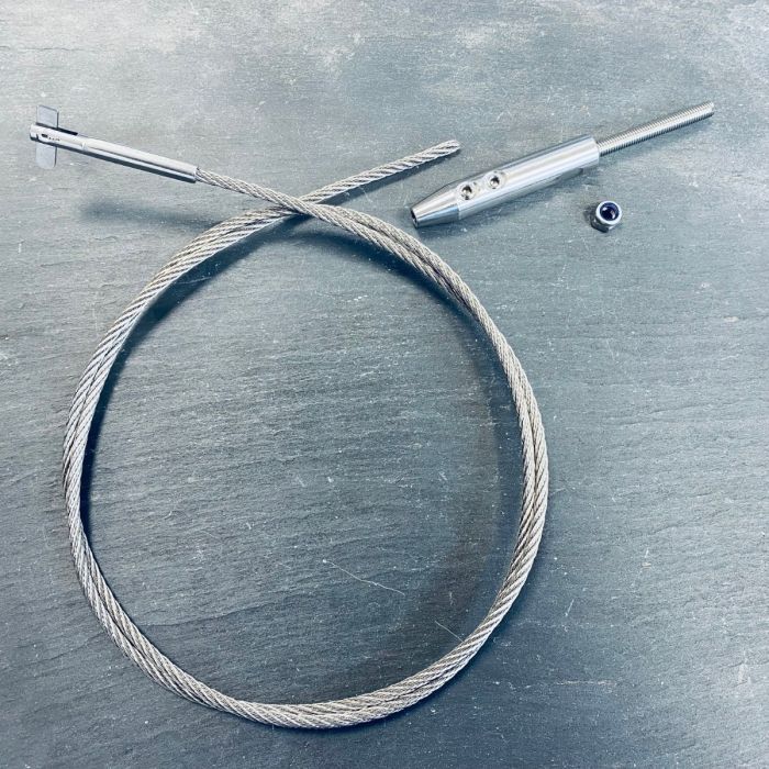 Bausatz für vertikale Geländer Seil-ø 4 mm